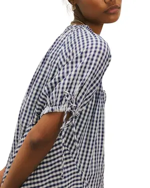 Free People Gingham Tunic