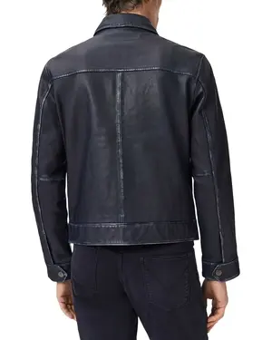 John Varvatos Nicholas Burnished Leather Jacket