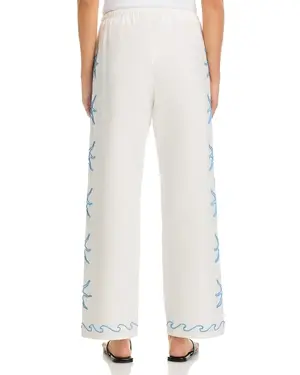 Rails Emmie Printed Pants - Sun Embroidery