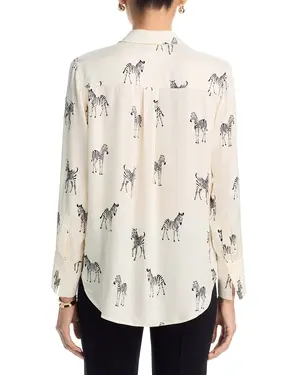 Rails Saige Zebra Shirt - Ivory Zebra