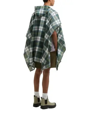 Barbour Tartan Hooded Poncho
