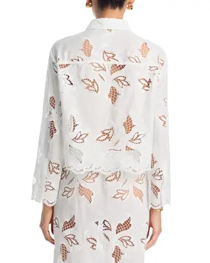CISSA Long Sleeve Cropped Shirt - White