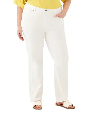 Karen Kane Raw Hem Straight Jeans