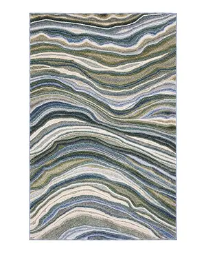 ORIENTAL WEAVERS Tisdell Tis10 Area Rug 3'9x5'2 - Green