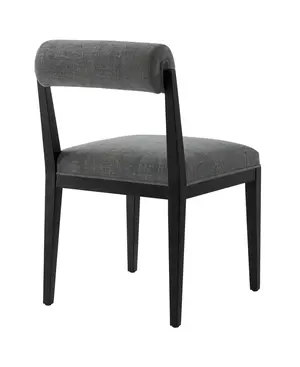 MODWAY Kai Fabric Dining Chair - Charcoal Black