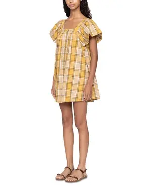 Sea Plaid Mini Dress