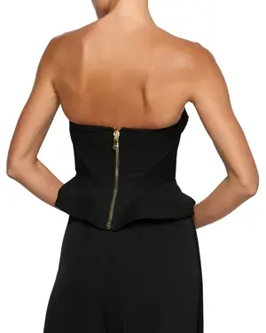 L'Agence Anna Structured Peplum Corset Top