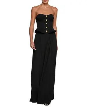 L'Agence Anna Structured Peplum Corset Top