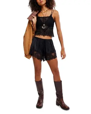 Free People Love And Lace Camisole - Black
