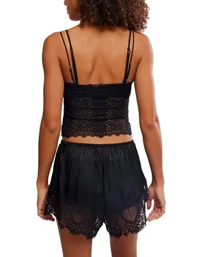 Free People Love And Lace Camisole - Black