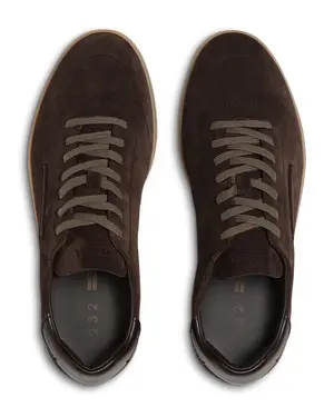 Zegna 232 Suede Sneakers - Dark Brown