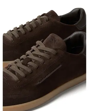 Zegna 232 Suede Sneakers - Dark Brown