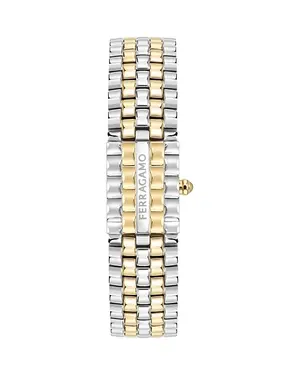 FERRAGAMO Secret Bracelet Watch, 18.5 X 30mm - Two Tone/green