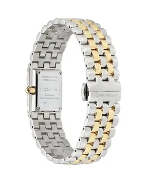 FERRAGAMO Secret Bracelet Watch, 18.5 X 30mm - Two Tone/green
