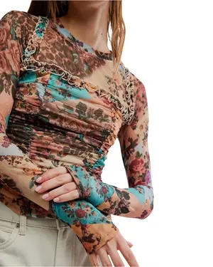 Free People Ariana Long Sleeve Top