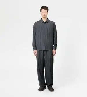 TOD'S Shirt In Pinstripe Wool