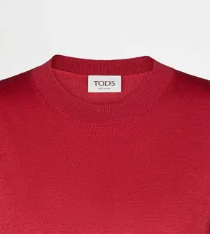 TOD'S Short-sleeved Silk Blend Pullover