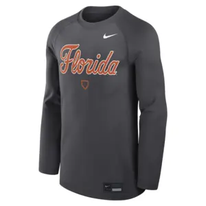 Nike Florida Dugout Game Time Dri-fit College Long-sleeve T-shirt - Grey