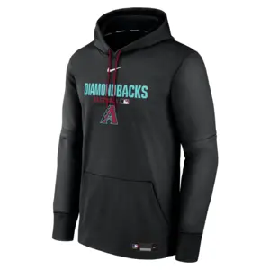 Nike Arizona Diamondbacks Authentic Collection Therma Mlb Pullover Hoodie - Black