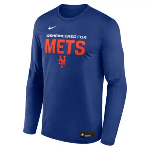 Nike New York Mets Authentic Collection Team Issue Dri-fit Mlb Long-sleeve T-shirt - Blue