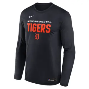 Nike Detroit Tigers Authentic Collection Team Issue Dri-fit Mlb Long-sleeve T-shirt - Blue