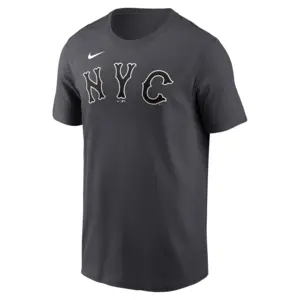 Nike New York Mets City Connect Large Logo Mlb T-shirt - Grey