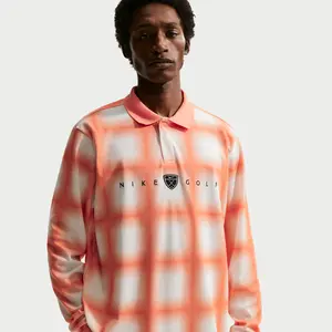 Nike Fairway Fresh Dri-fit Loose Long-sleeve Golf Polo - Orange