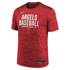 Nike Los Angeles Angels Authentic Collection Dri-fit Mlb T-shirt - Red