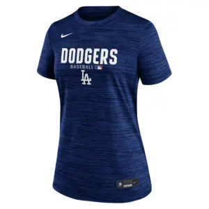 Nike Los Angeles Dodgers Authentic Collection Velocity Dri-fit Mlb T-shirt - Blue