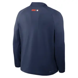 Nike Houston Astros Authentic Collection Dri-fit Mlb 1/2-zip Long-sleeve Top - Blue