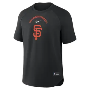 Nike San Francisco Giants Authentic Collection Batting Practice Pregame Dri-fit Mlb Top - Black