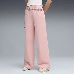 PUMA High-waisted Wide Leg Pants - Pink
