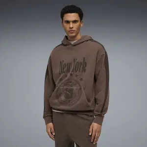 PUMA Wardrobe Essentials Nyc Relaxed Hoodie - Brown