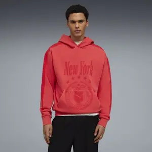 PUMA Wardrobe Essentials NYC Relaxed Hoodie Red
