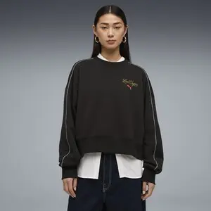 PUMA Wardrobe Essentials Las Vegas Boxy Sweatshirt - Black