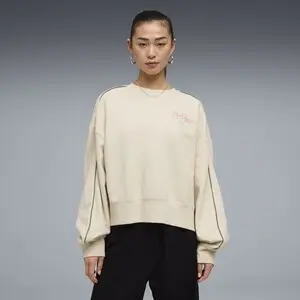 PUMA Wardrobe Essentials Las Vegas Boxy Sweatshirt - White