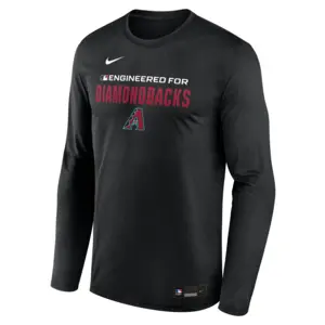 Nike Arizona Diamondbacks Authentic Collection Team Issue Dri-fit Mlb Long-sleeve T-shirt - Black