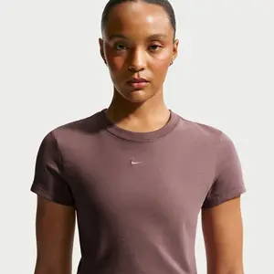 Nike Sportswear Chill Knit Cropped T-shirt - Purple