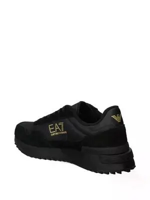 EA7 Logo-detail Sneakers - Black