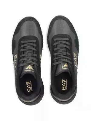 EA7 Logo-detail Sneakers - Black