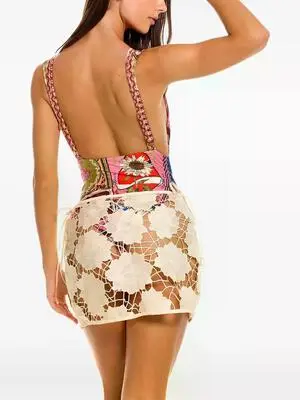 Agua Bendita Karla Floral-lace Beach Cover-up - Neutrals