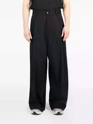 SOCIETE ANONYME Button Pleated Trousers - Black