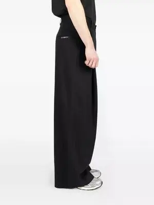 SOCIETE ANONYME Button Pleated Trousers - Black