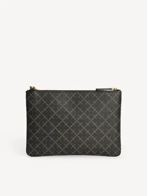 BY MALENE BIRGER Ivy Printed Clutch - Dark Chokolate
