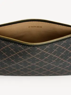 BY MALENE BIRGER Ivy Printed Clutch - Dark Chokolate