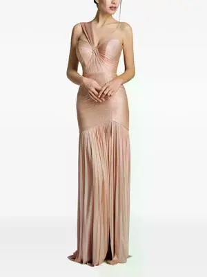 IMROSKA One-shoulder Slit Maxi Dress