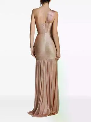 IMROSKA One-shoulder Slit Maxi Dress