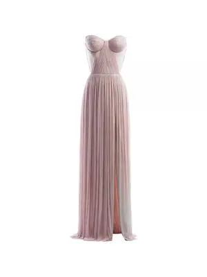 IMROSKA Sweet 18 Strapless Maxi Dress - Pink