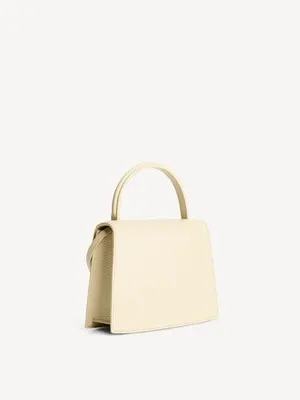 BY MALENE BIRGER Leather Top-handle Shoulder Bag - Vanilla Cream
