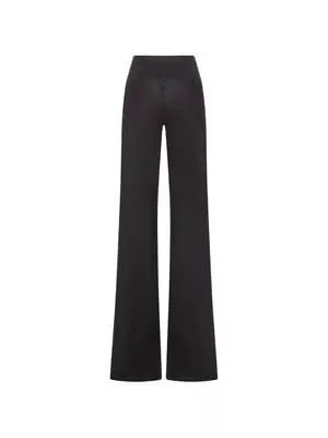 Rick Owens Bias Ribbed Waistband Trousers - Black